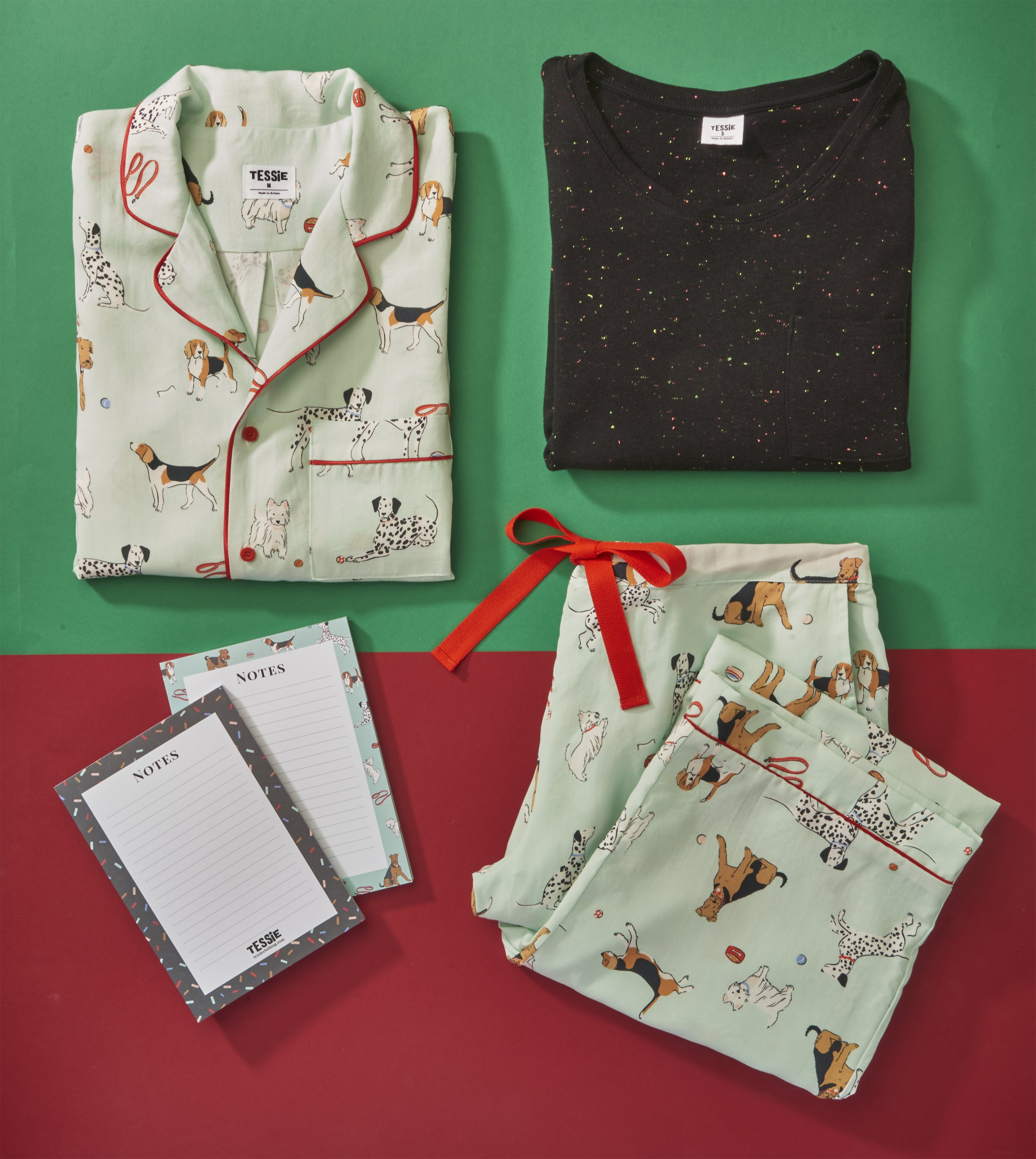 Poppy Dog Print Pyjamas Set – Tessie Clothing